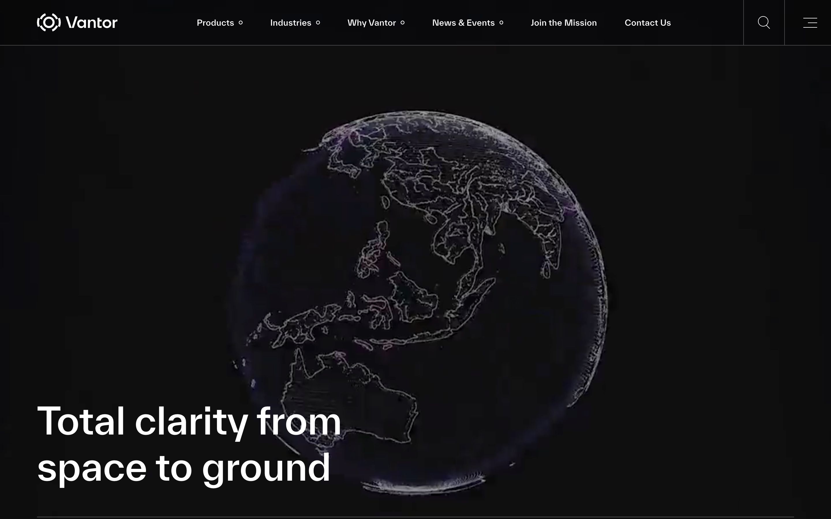 Vantor - website design