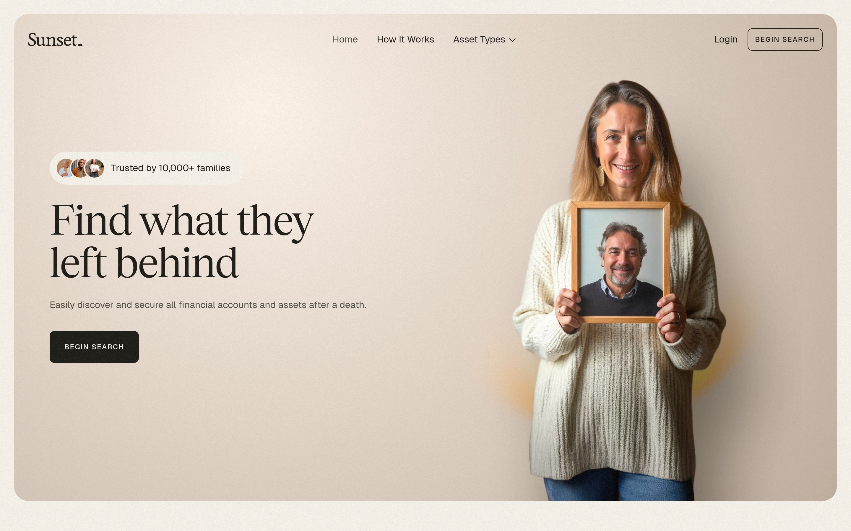 Sunset - website design